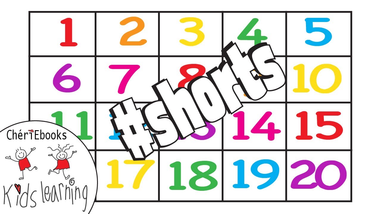 LEARN NUMBERS 1 to 20 & Write Numbers for Kids | #shorts
