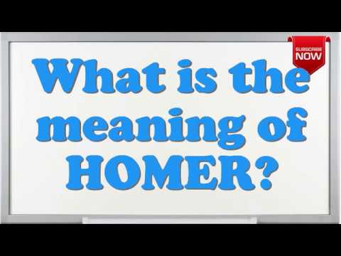 What is the full form of HOMER?
