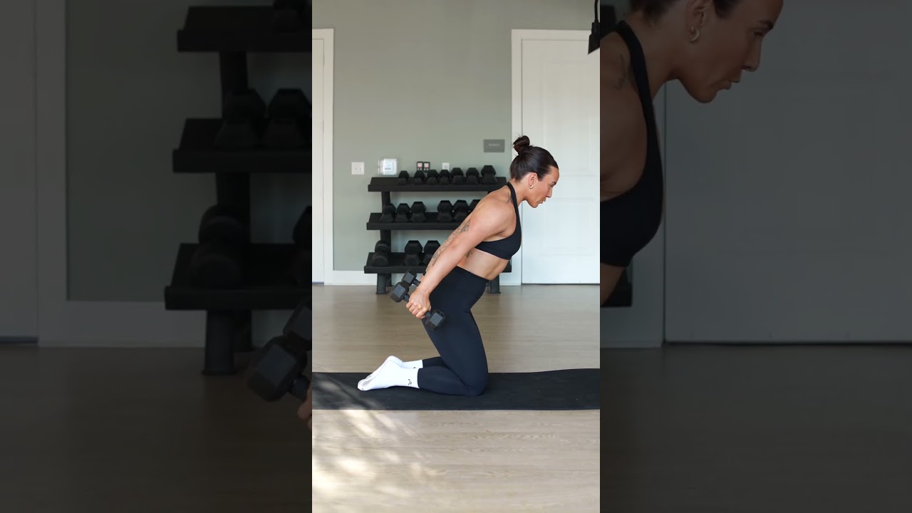 Kneeling Tricep Kickback - DB