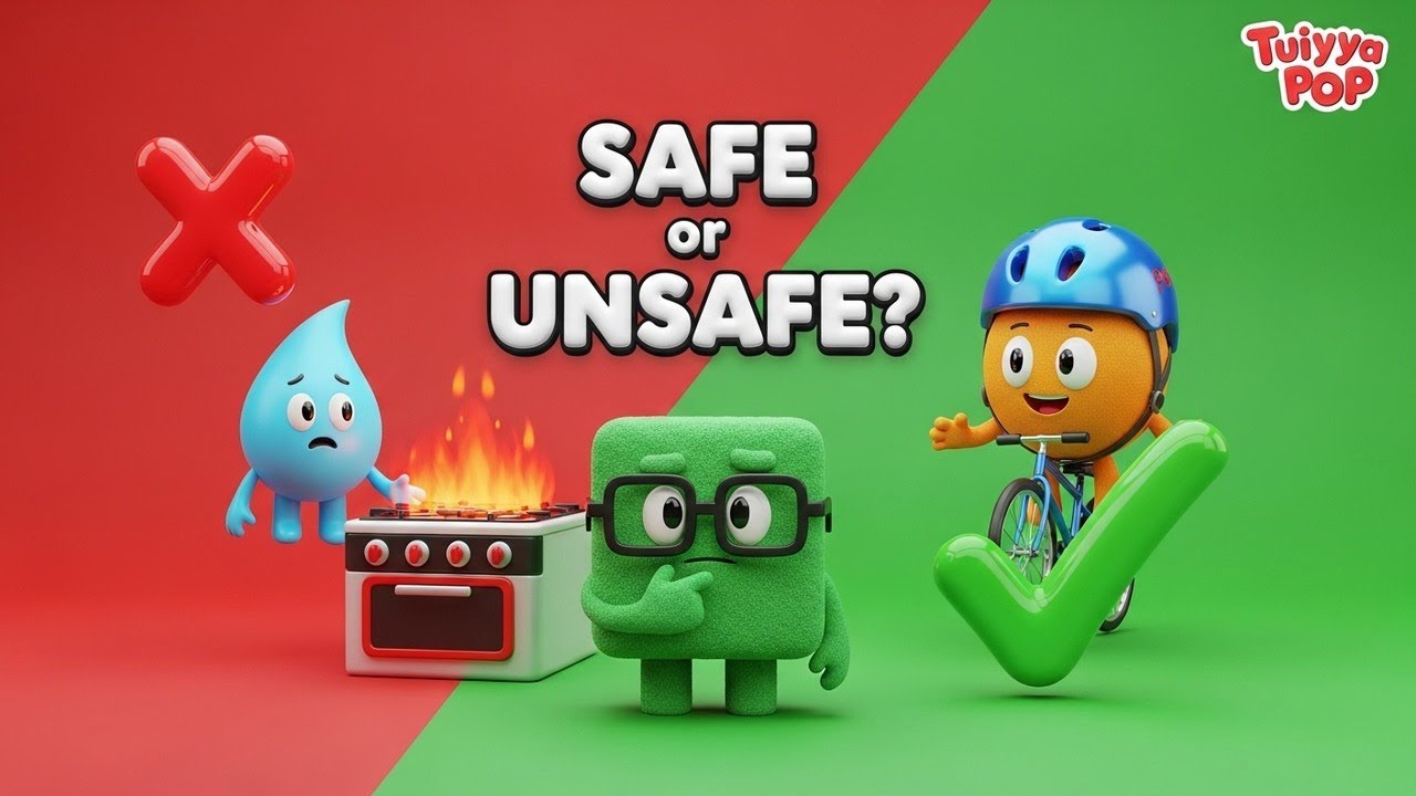 Safe or Unsafe? 🛑 Fun Educational Quiz for Kids! | Tuiyya Pop