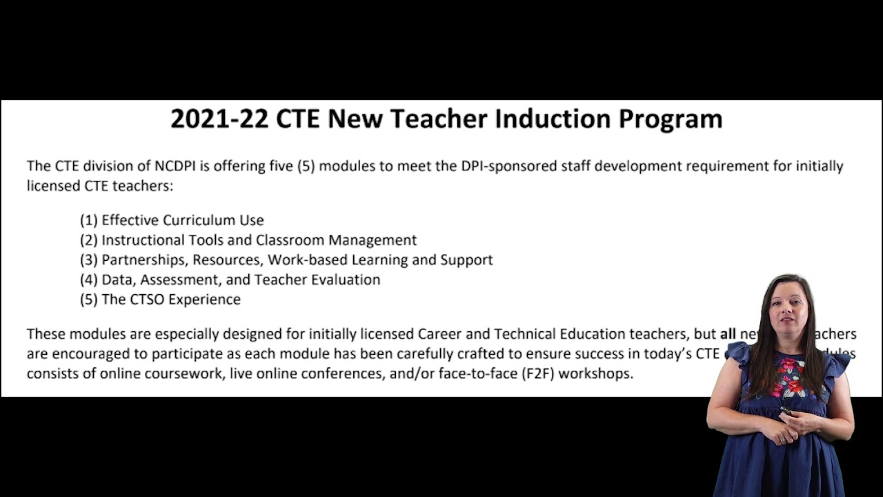 CTE New Teacher Induction Program