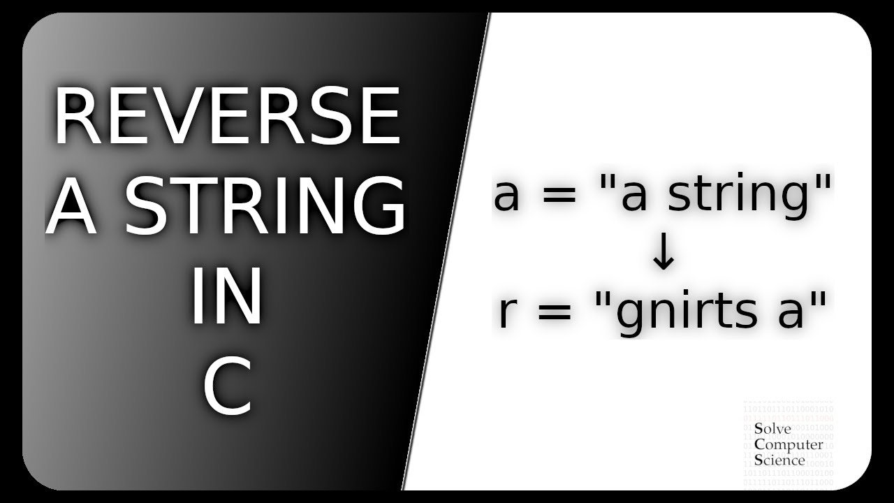 Reverse a string in C