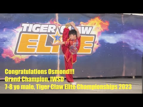 Osmond, Grand Champion! Tong Zi Gong, IWSD 2023