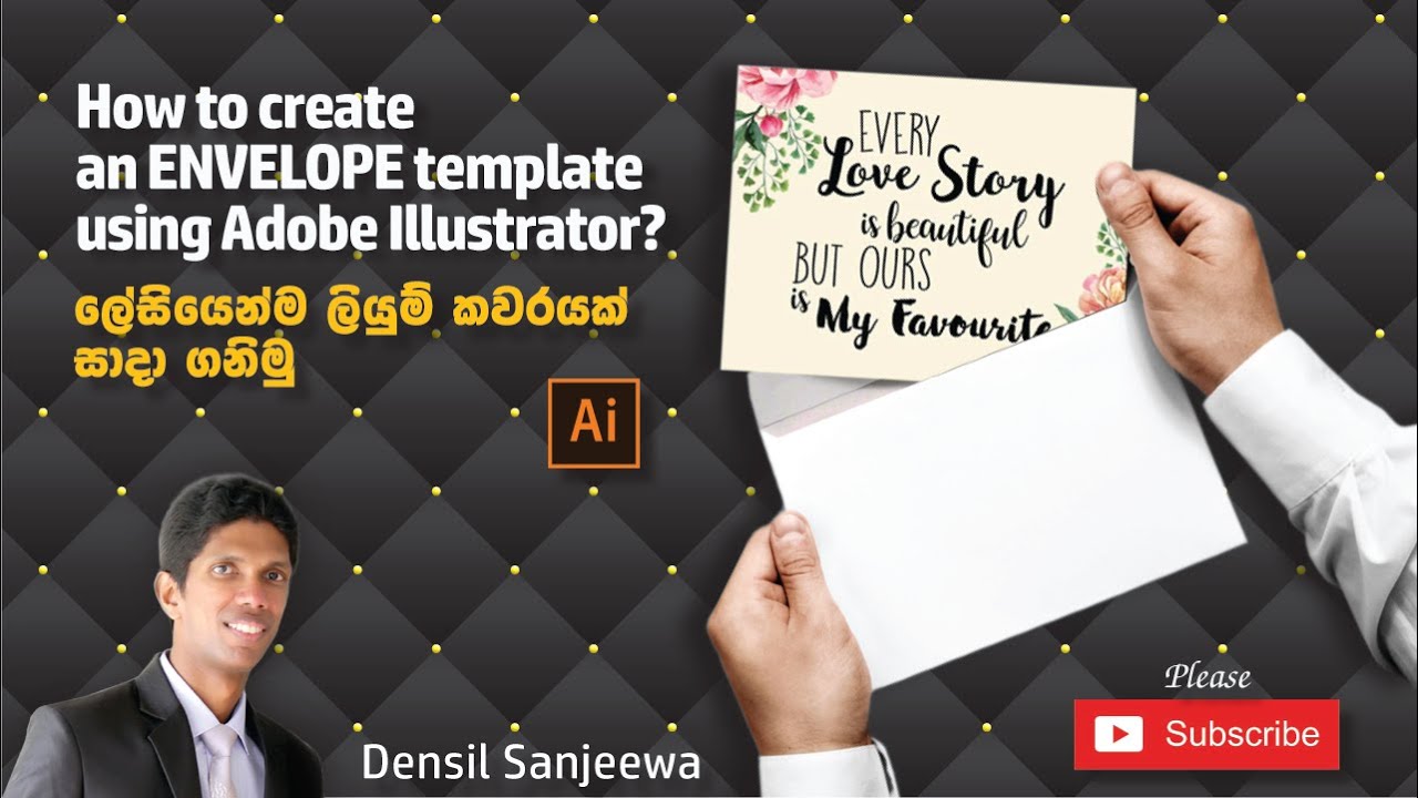 How to create an ENVELOPE template using Adobe Illustrator