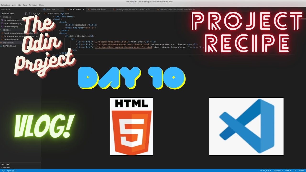 The Odin Project: Mastering HTML Project RECIPES