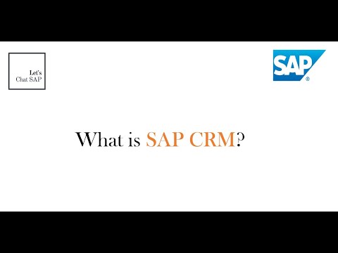What is SAP CRM?