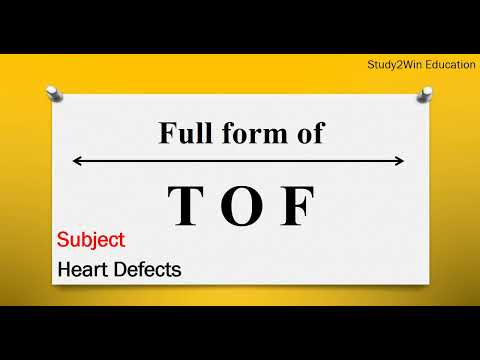 TOF ka full form l Full form of TOF in English l Subject Tetralogy Of Fallot