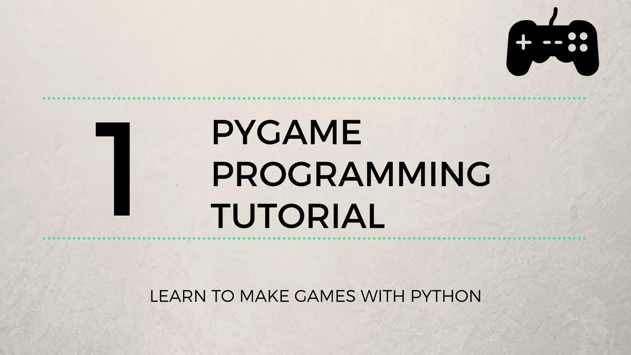 Pygame Tutorial #1 - Basic Movement and Key Presses