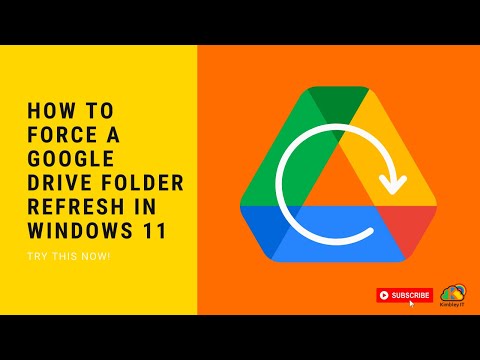 How to force a Google Drive For Desktop folder refresh in Windows 11
