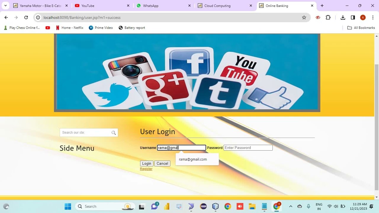 Online Banking System Using Java Mysql