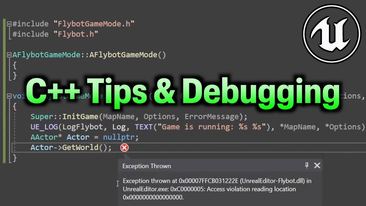 C++ Tips and Debugging in Unreal Engine 5