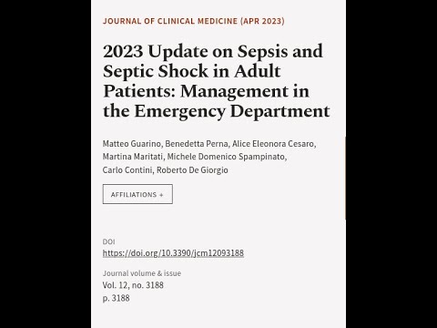 2023 Update on Sepsis and Septic Shock in Adult Patients: Management in the Emergency... | RTCL.TV