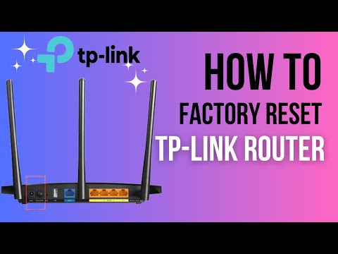How to Reset Tp Link Router to Factory Settings