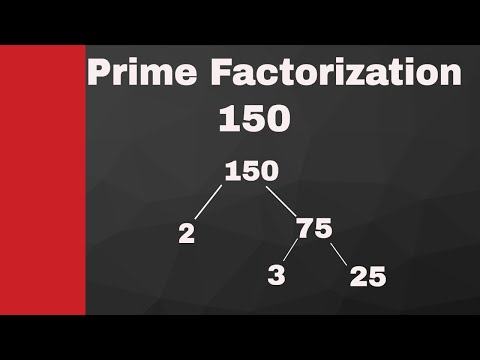 Prime Factorization of 150 and 66