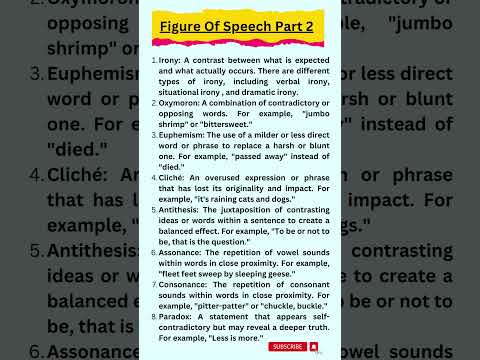 Figure Of Speech Part 2 | Figure Of Speech Examples