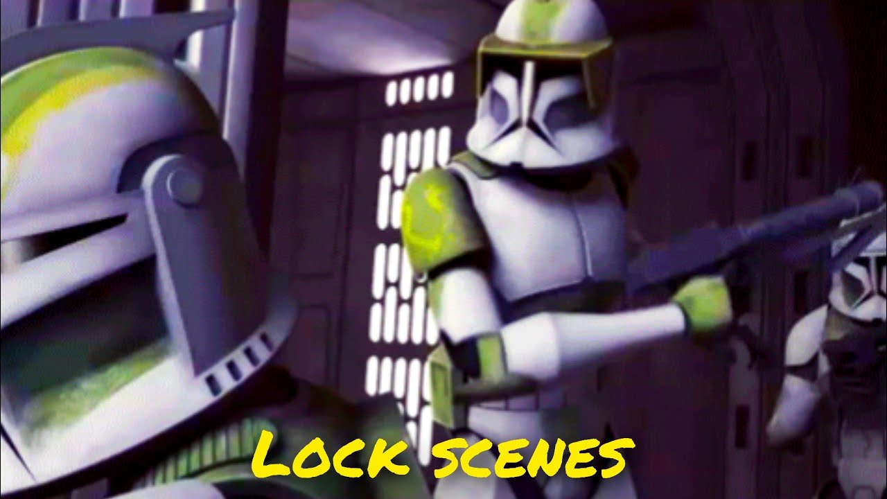 All Captain Lock scenes - The Clone Wars