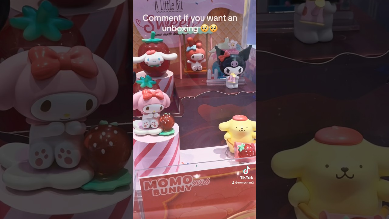 Sanrio Strawberry collection from MINISO 🥺#miniso #sanrio #blindbox #unboxing