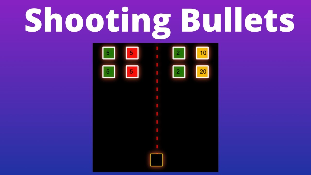 How to Shoot Bullets in JavaScript - Game Dev