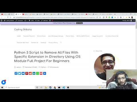 Python 3 Script to Remove All Files With Specific Extension in Directory Using OS Module