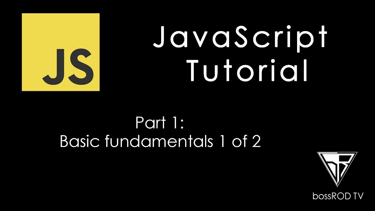 [TAGALOG] JavaScript Tutorial Part 1 - Basic Fundamentals 1 of 2