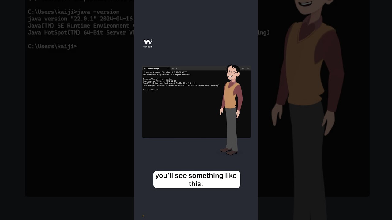 Java Get Started - Part 1 - Installed - #w3schools #java #programming