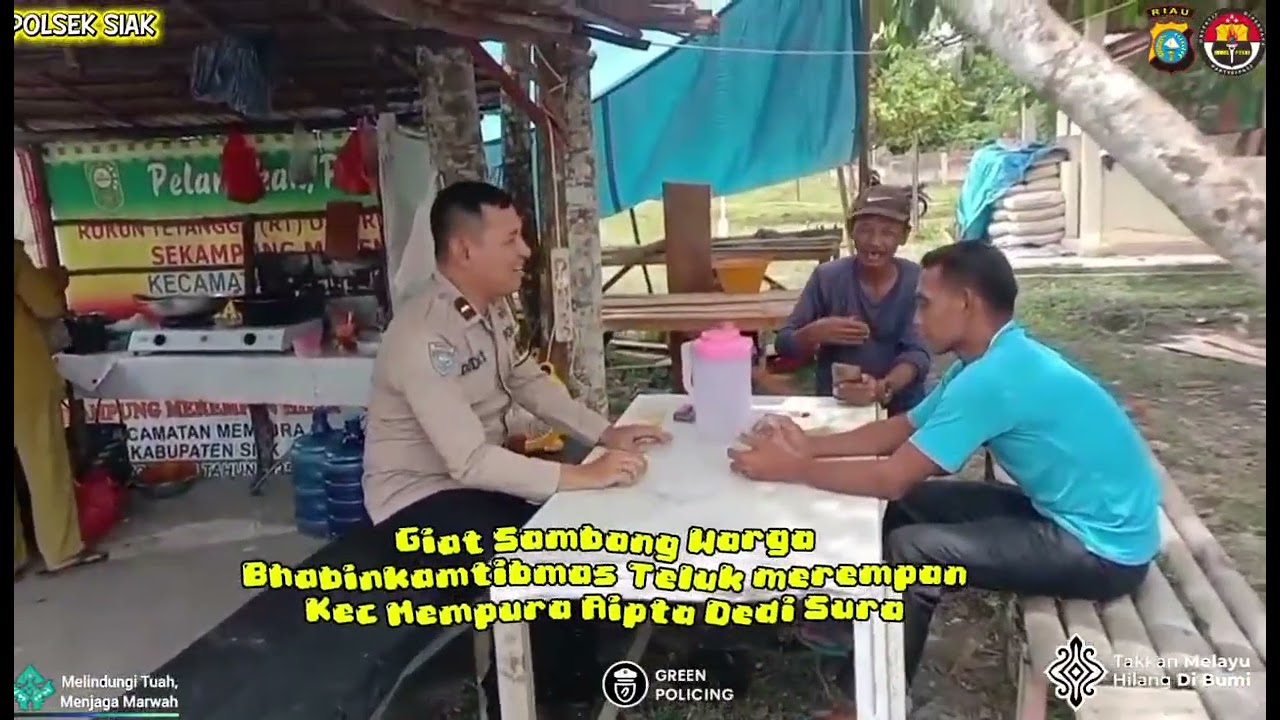 Kegiatan Sambang Warga Bhabinkamtibmas Polsek Siak Polres Siak, Cegah Terjadinya Gangguan Kamtibmas