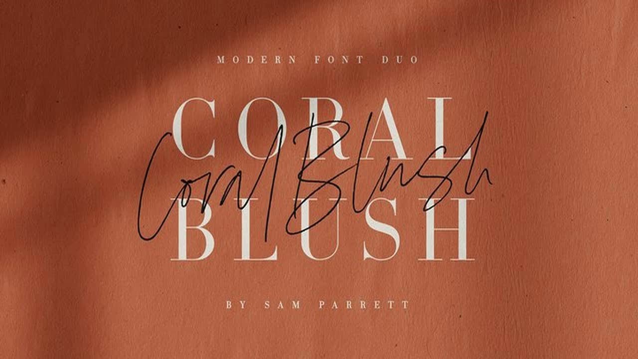 Coral Blush Font Free Download