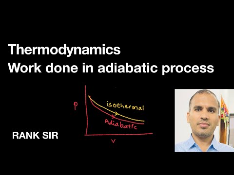 Calculation of work done in adiabatic process (RAE/RAC/IrrAE/IrrAC) || THERMODYNAMICS || RANK SIR