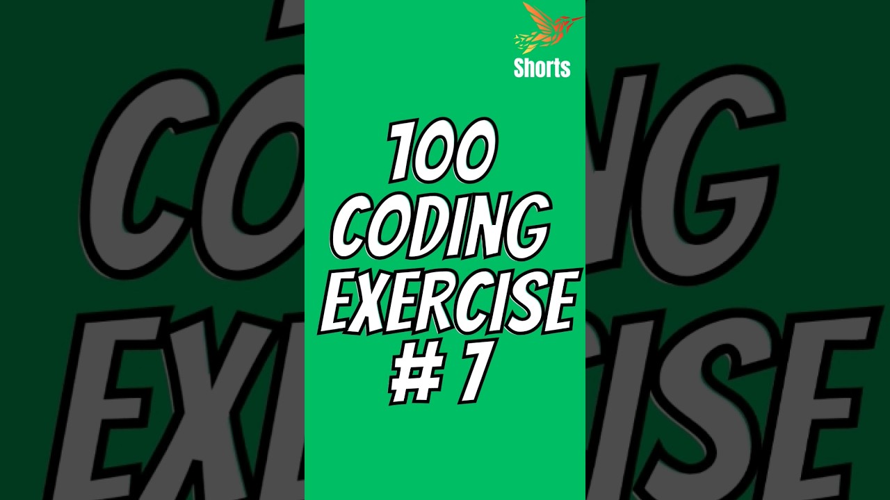 Coding Exercise| Coding Questions |#7  #oneminuteknowledge #python#coding#logic #programming#100days