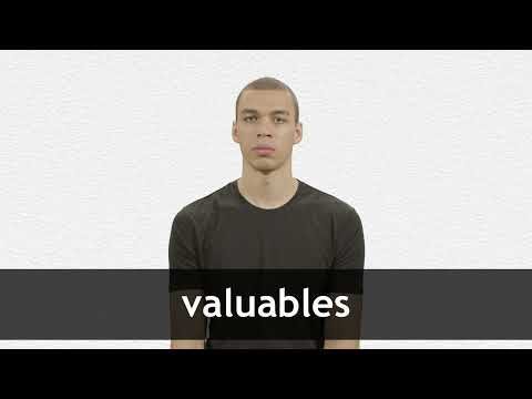 VALUABLES definition and meaning | Collins English Dictionary