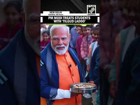Pariksha Pe Charcha 2025 | PM Modi treats students with ‘Tilgud Ladoo’
