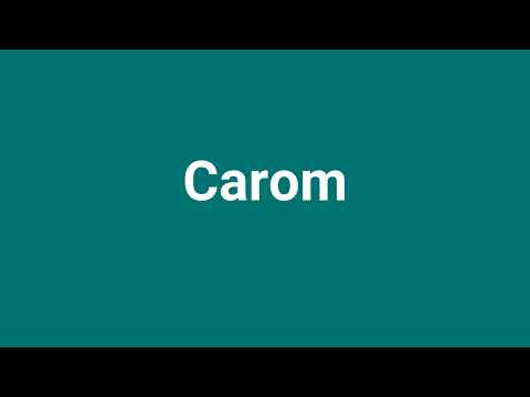 'Carom' Meaning and Pronunciation