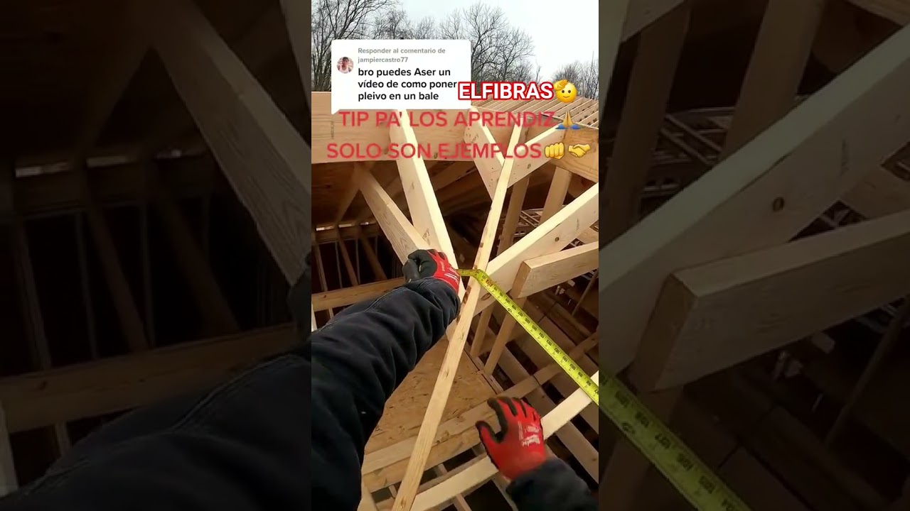 HOW TO MEASURE PLYWOOD IN THE VALLEY FIBERS #chaparroelfibras #plywood #framing #tips #carpentry