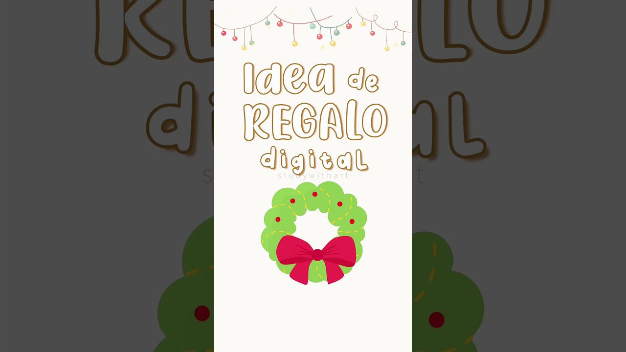 Idea de regalo navideño virtual 🎄 | Studywithart #Short #shorts