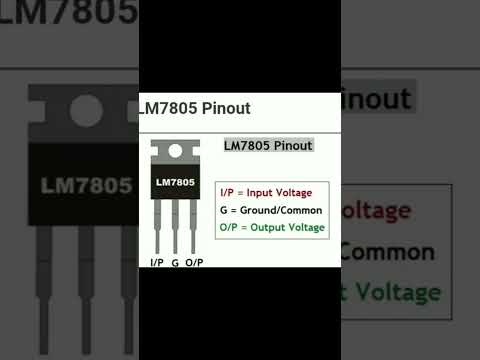 LM7805 5V regulator Pinout 🔎#Shorts #electronics #science #technology