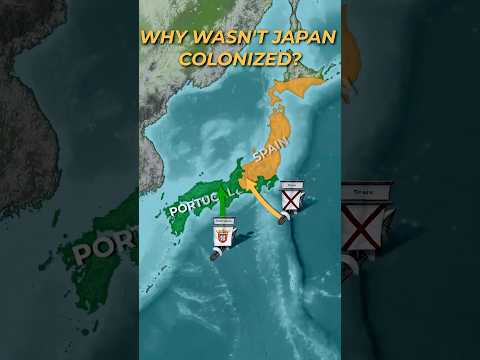 Why wasn't Japan Colonized? #shorts #japan #map
