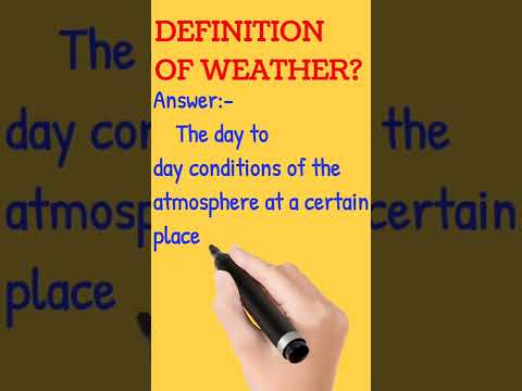 Definition of Weather? /#shorts