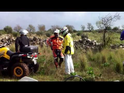 Offroad enduro team by Taranto live extreme experience on stone with quad or offroad motorcycle