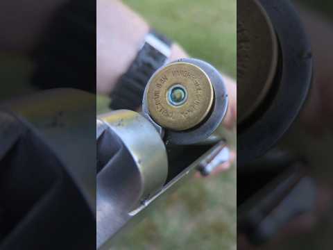 Firing The NR Davis 8 Gauge Shotgun at a Microwave!!!  #gunshorts #guns #gunvideos #boom #