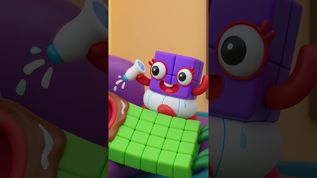 [3D ANIMATION] Capture The Numberblocks 40 turned his house into a Spa  #funny #animation #fanmade