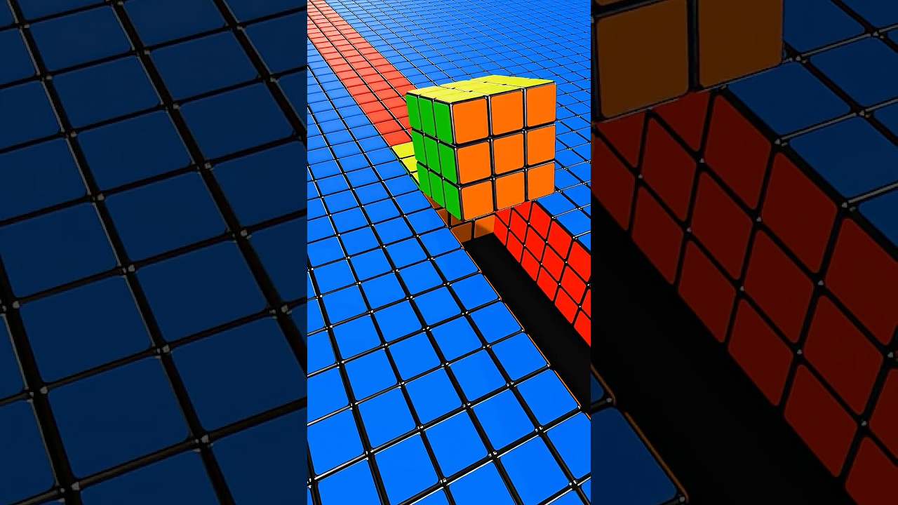 Infinite Rubik's Cube Transformation #animation #satisfying