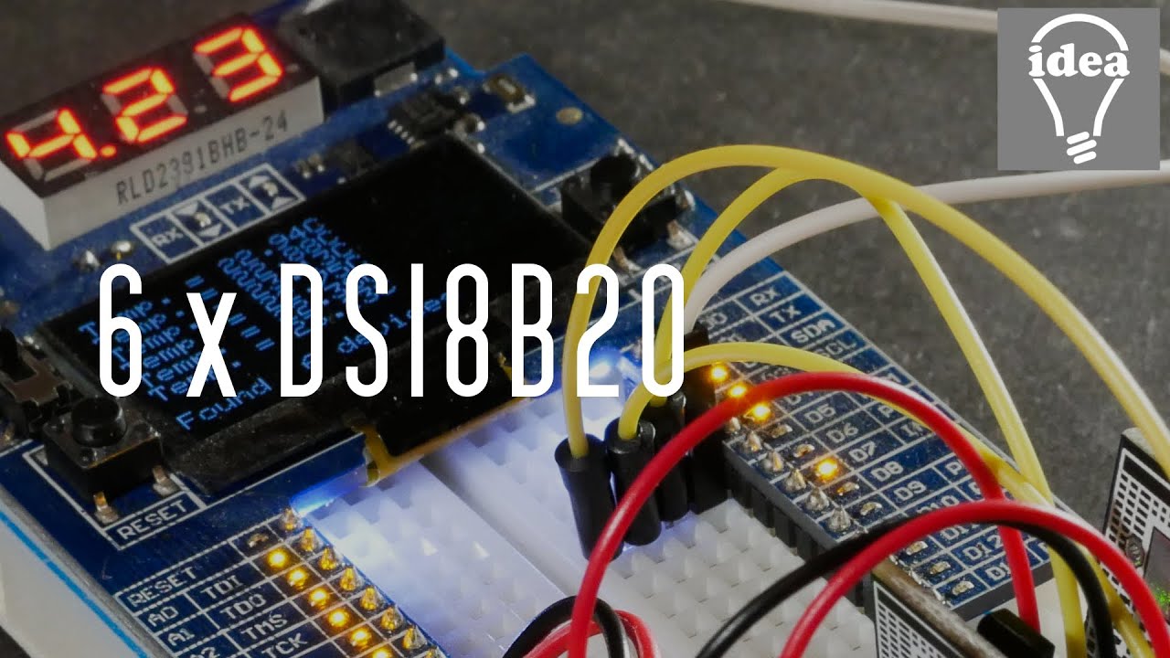 Multiple DS18B20 sensors with DevDuino