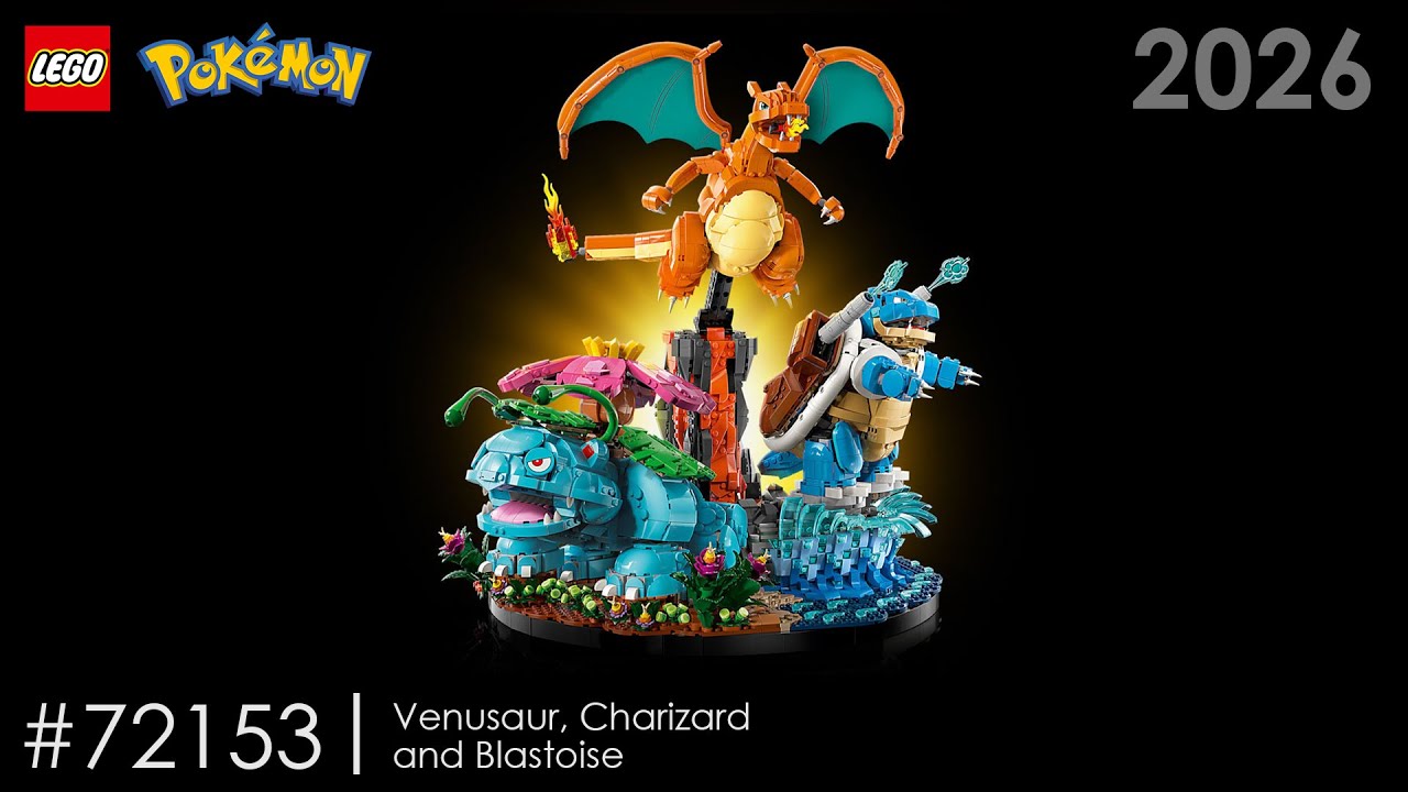 LEGO Pokemon - Venusaur, Charizard and Blastoise 72153