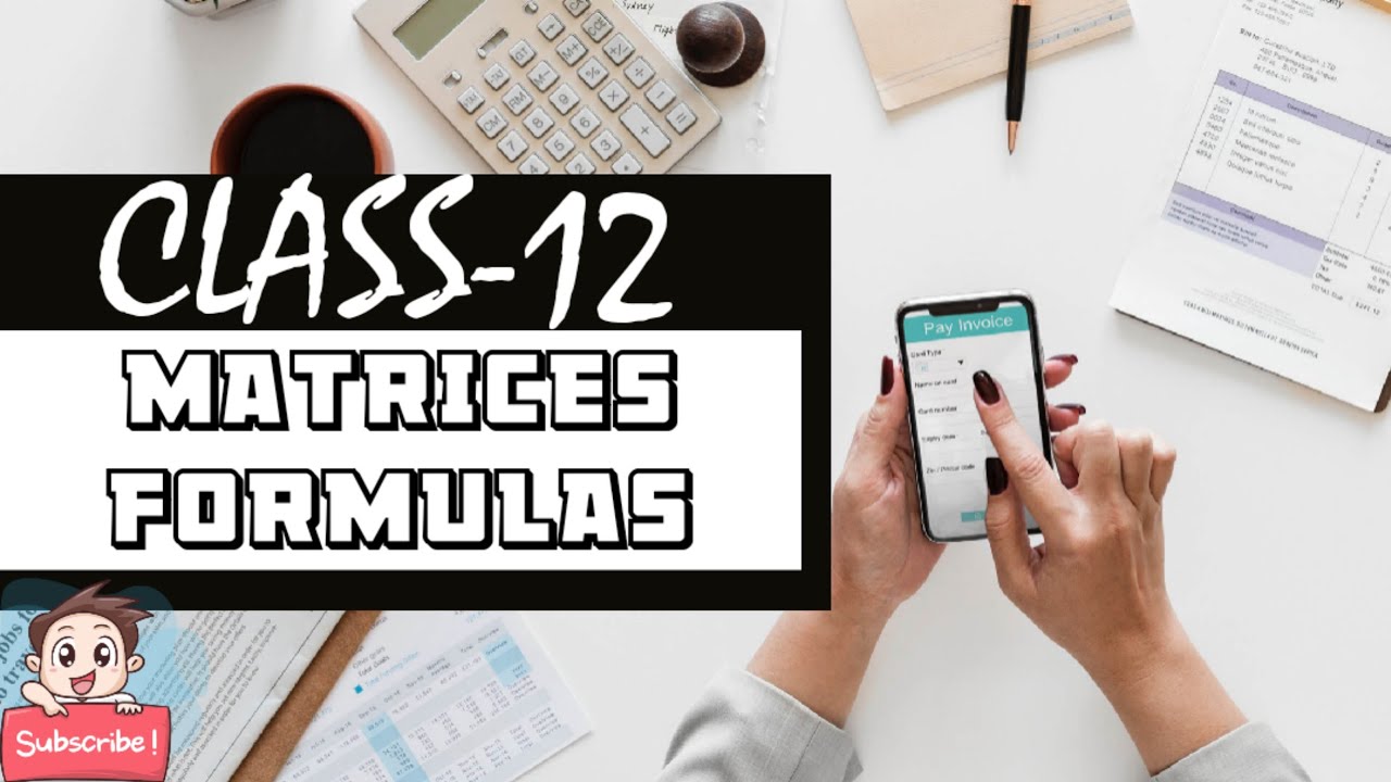 CHAPTER- MATRICES FORMULAS.|| CLASS- 12 MATH ||.. HANDWRITTEN NOTES BEST EVER IN PDF 😊👇👇