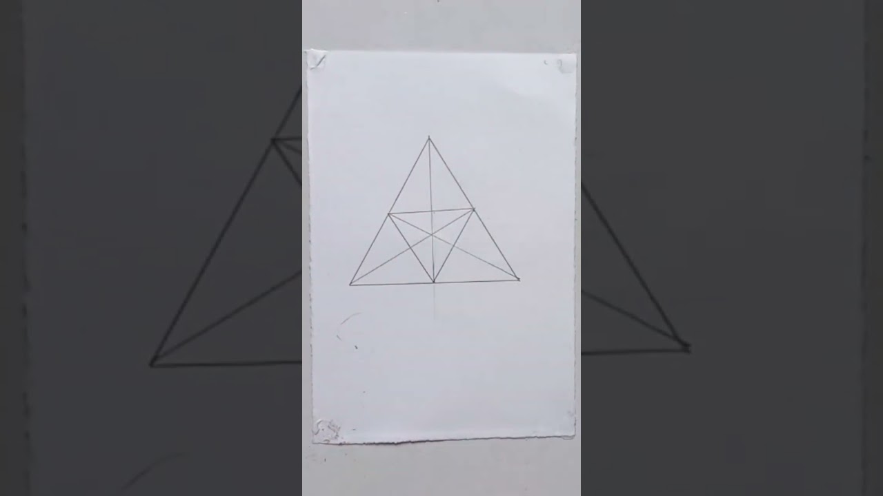 #3d #triangle #geometric #beautiful #drawing #15sec #shorts #tutorial #viral #art #youtubeshorts