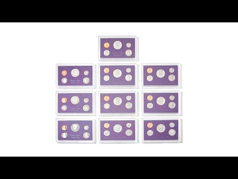 1984 1993 Purple Box Proof Set