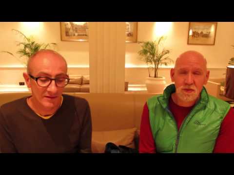 Robert and Stuart from New Zealand review the shopping tour of Delhi