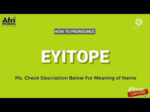 How to pronounce EYITOPE