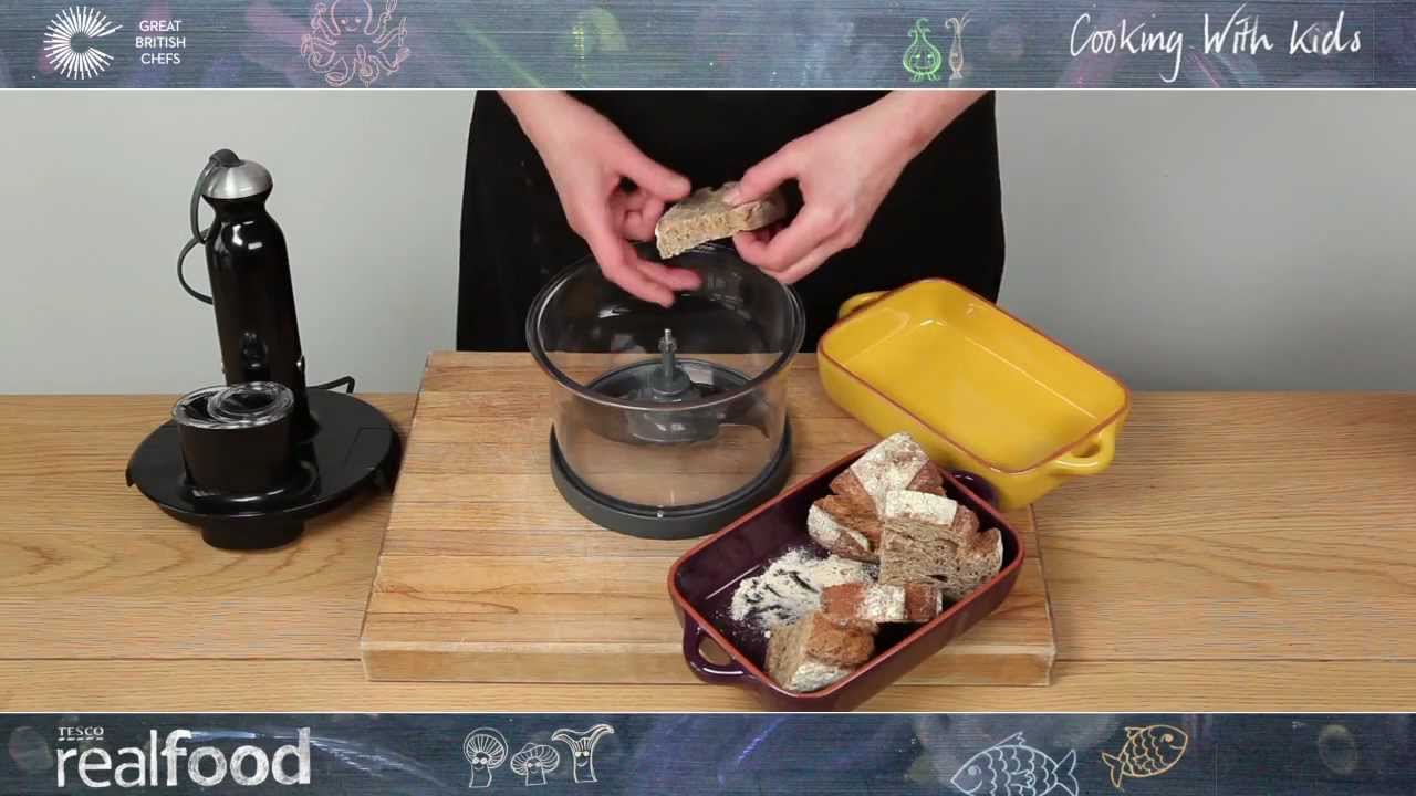 How to Make Bread Crumbs - Cooking with Kids
