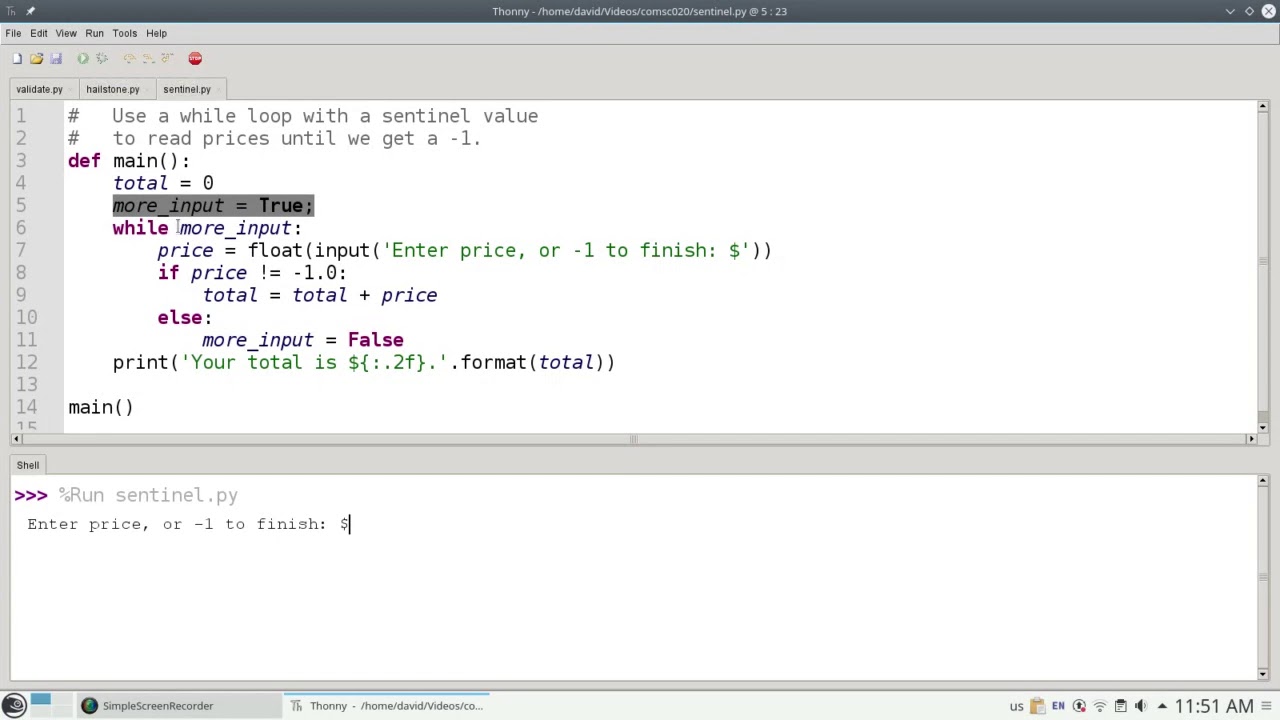 Chapter 8: The while loop in Python